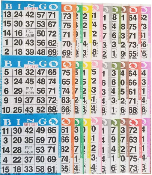 BINGO Paper and Game Cards -EZPULLTABS.COM