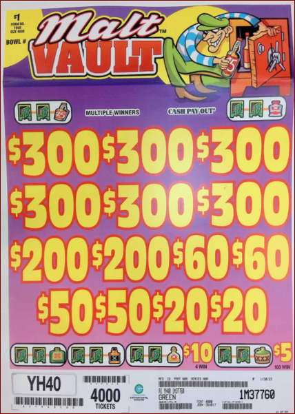 $1 Instant Pull Tabs - Malt Vault or Similar Title - $300 Top Prize 40 – EZPULLTABS.COM